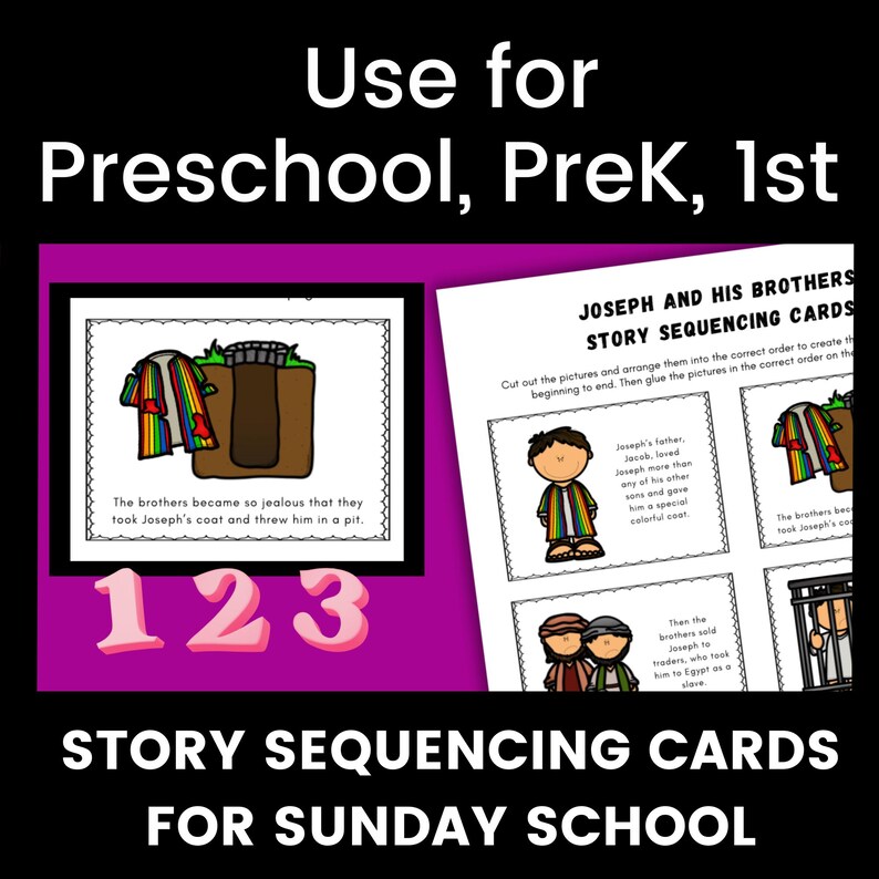 Joseph and His Colorful Coat and Joseph's Brothers Bible Story ...