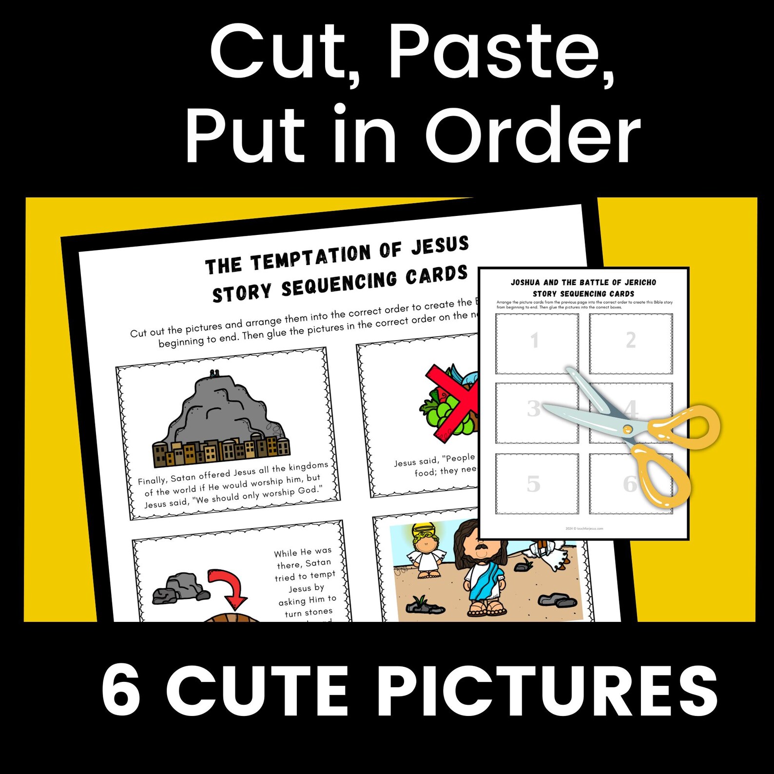 The Temptation of Jesus Craft for Preschool - Jesus in the Desert Bible ...