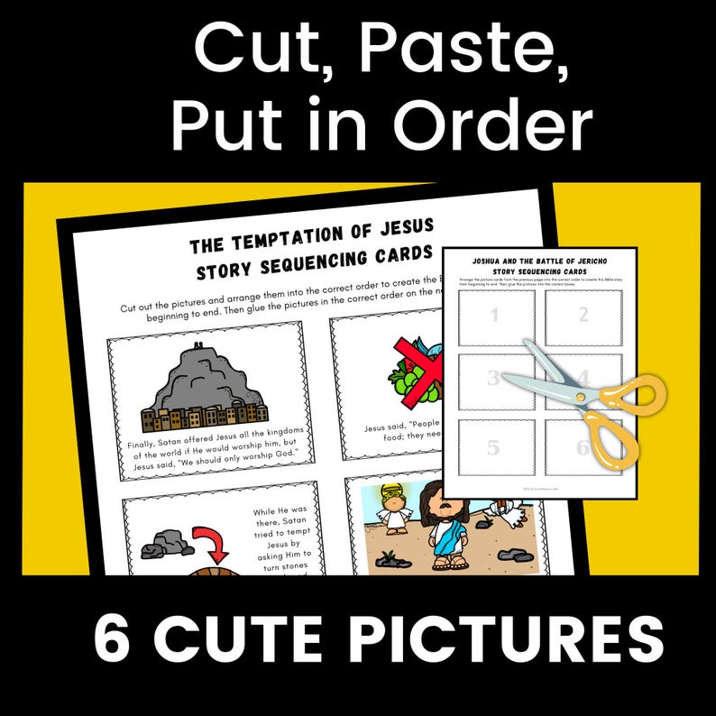 The Temptation of Jesus Craft for Preschool - Jesus in the Desert Bible ...