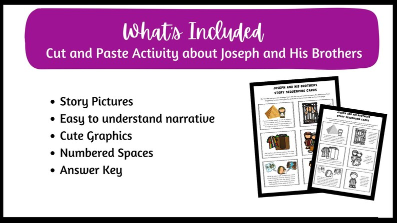 Joseph and His Colorful Coat and Joseph's Brothers Bible Story ...