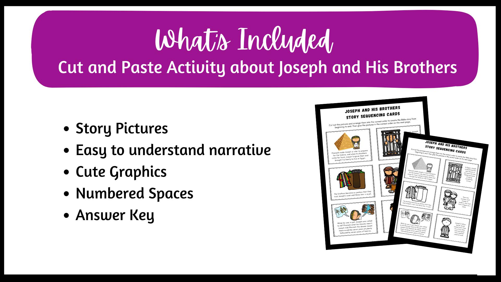 Joseph and His Colorful Coat and Joseph's Brothers Bible Story ...