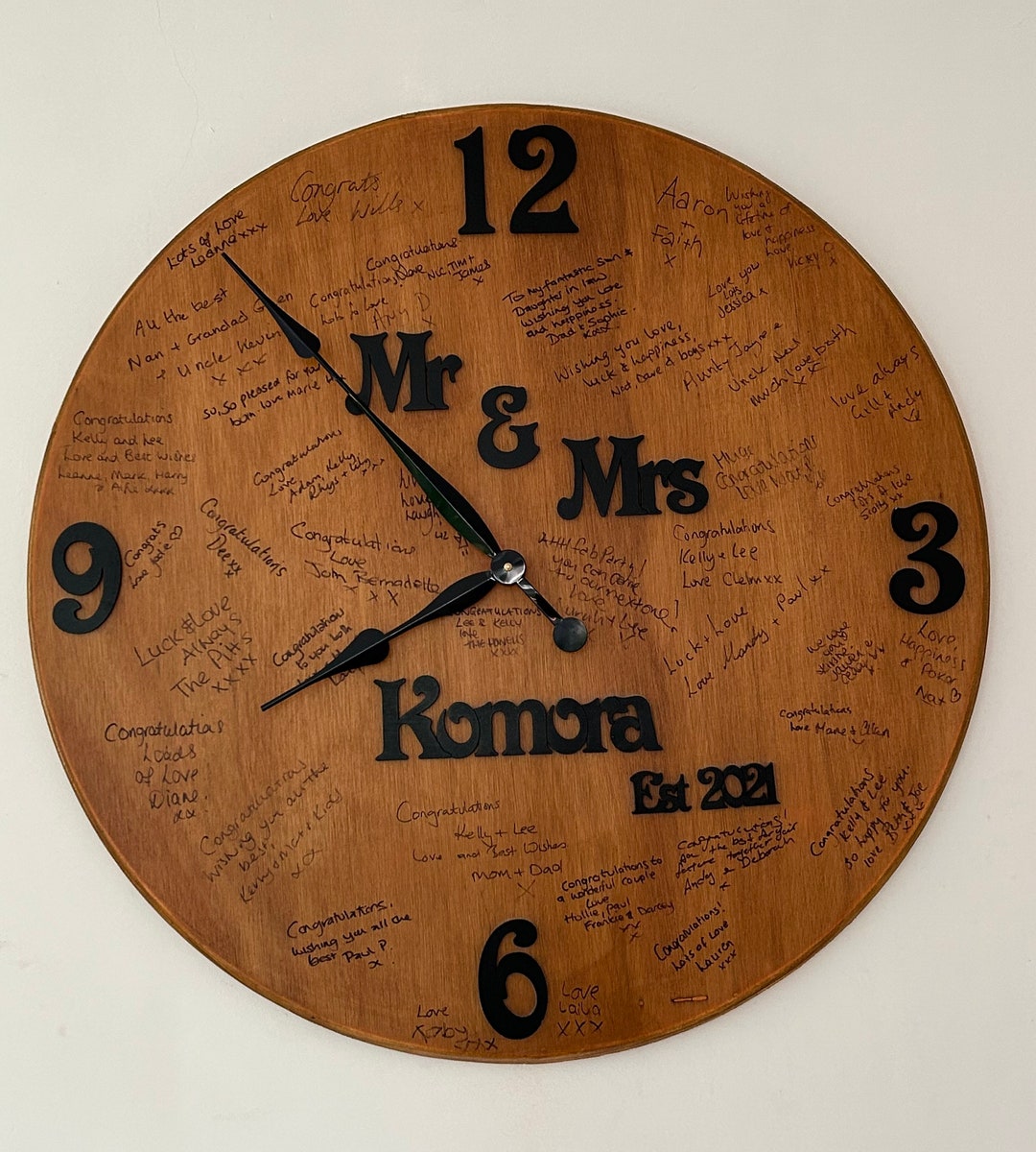 Wedding Guest Book/clock Sign - Etsy