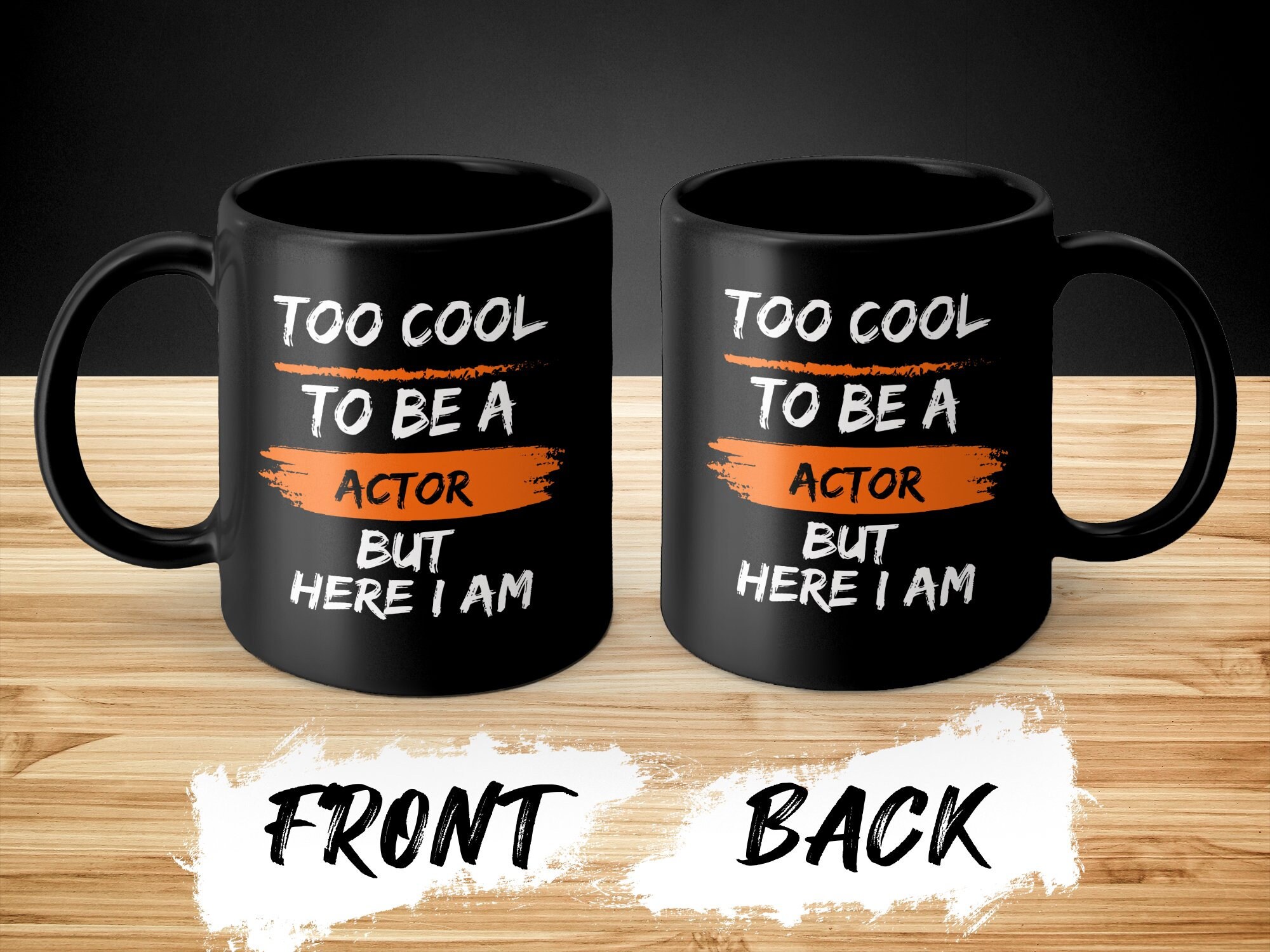 Actor Mug Coffee Mug Tea Cup 11oz Coffee Cup Black Ceramic Hot Cocoa ...