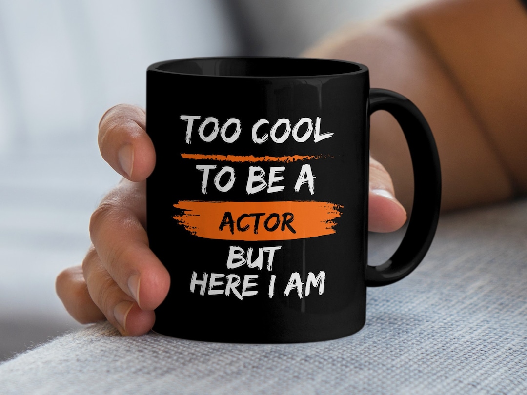 Actor Mug Coffee Mug Tea Cup 11oz Coffee Cup Black Ceramic Hot Cocoa ...