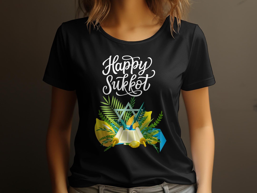 Sukkot T-shirt Happy Sukkot Jewish Holiday Celebration Jewish - Etsy