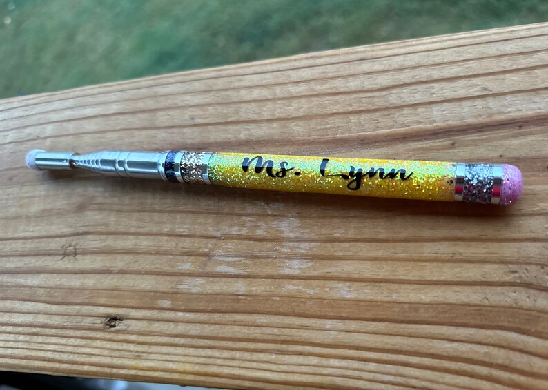 Customizable Glitter Retractable Teacher Pointer, Extendable & Durable ...