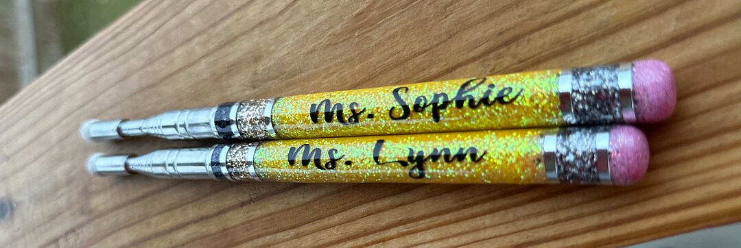 Customizable Glitter Retractable Teacher Pointer, Extendable & Durable ...