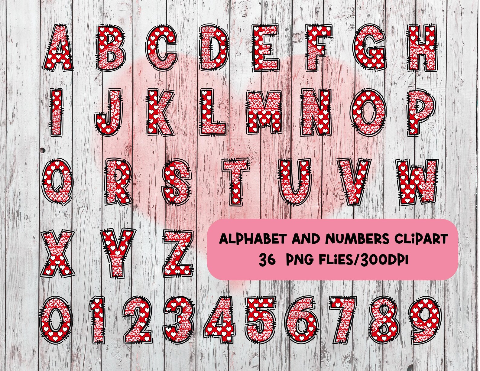 Valentine Alphabet | Red Heart & Gaming Controller Letters and Numbers ...