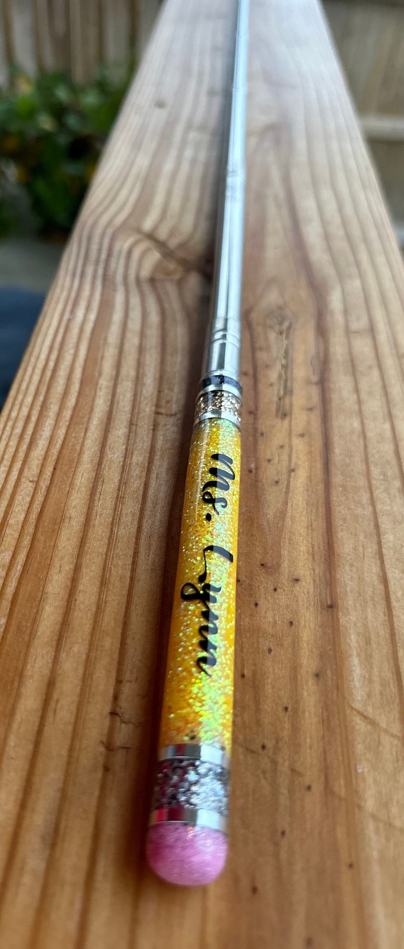 Customizable Glitter Retractable Teacher Pointer, Extendable & Durable ...