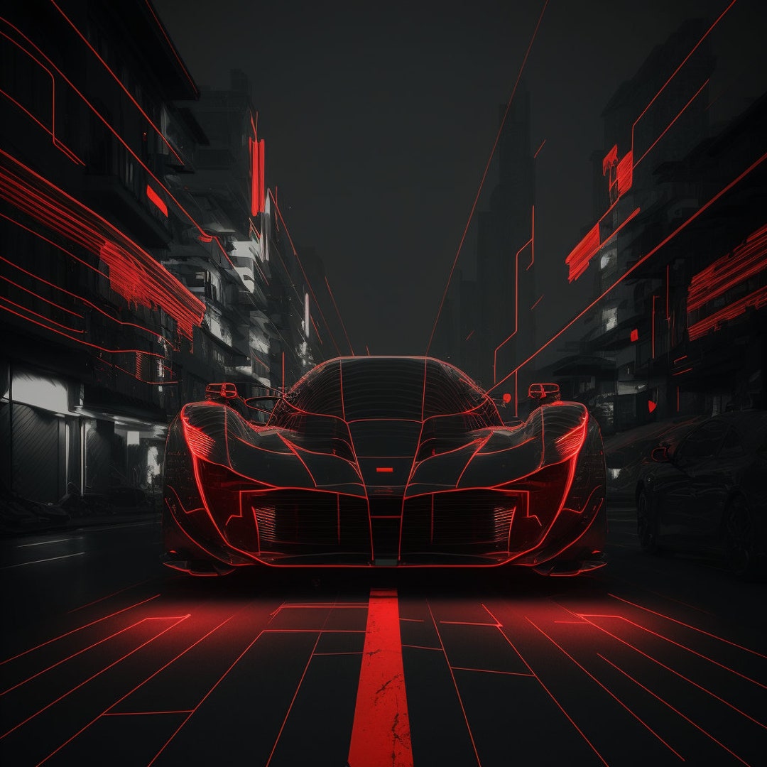 Futuristic Supercar Abstract Art - Etsy