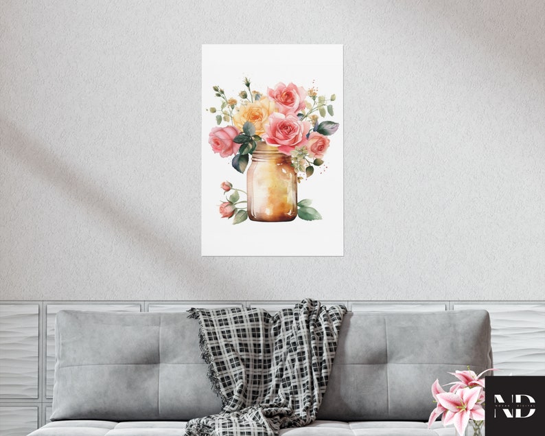 Watercolor Roses Clipart PNG Set of 55 Roses Floral Flower - Etsy