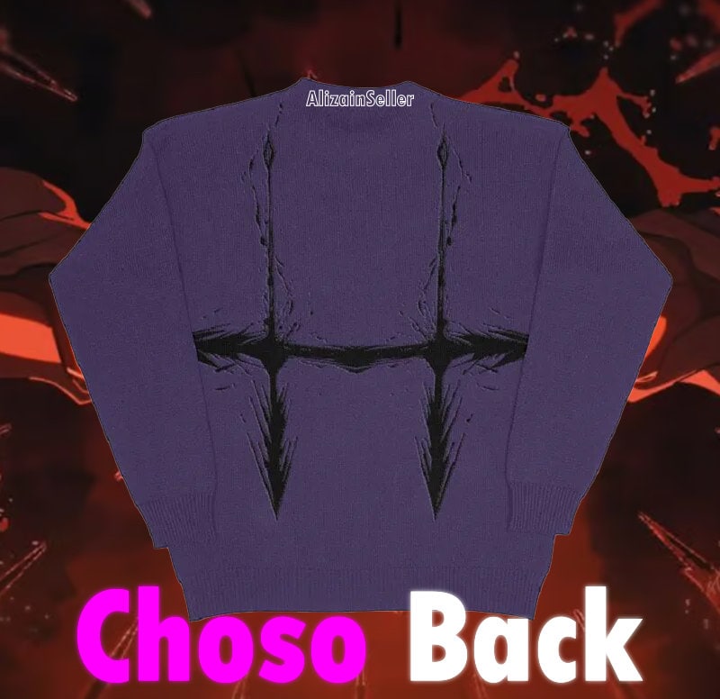 Choso Knit Sweater, Piercing Blood Knit Sweater, Anime Sweater, Jujutsu ...