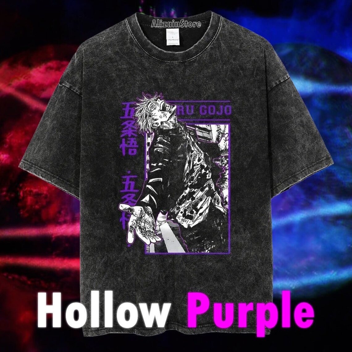 Vintage Jujutsu Kaisen T-shirts, Gojo Satoru Streetwear for Anime ...