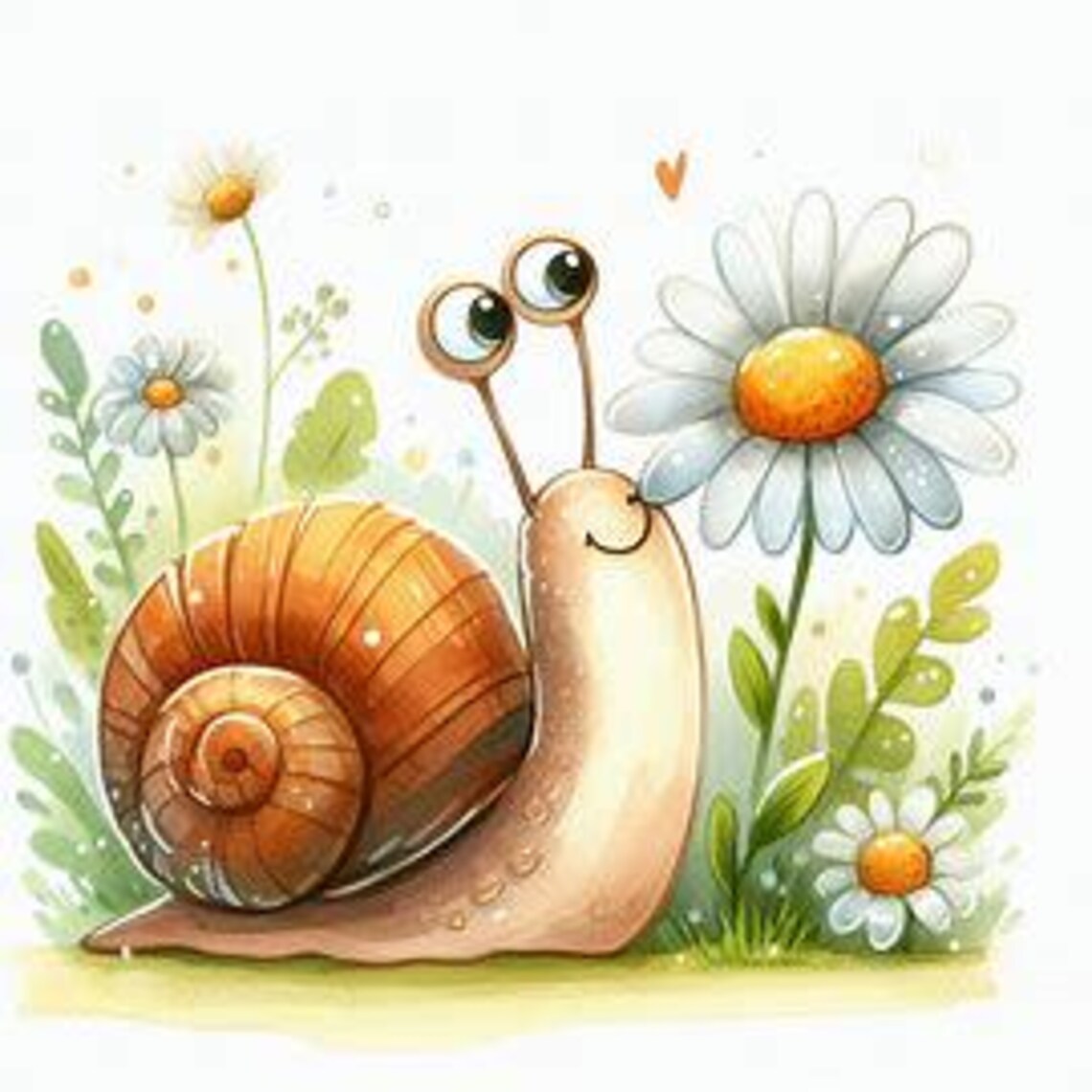 Snail, Little Snail, Snail Smiling - Etsy