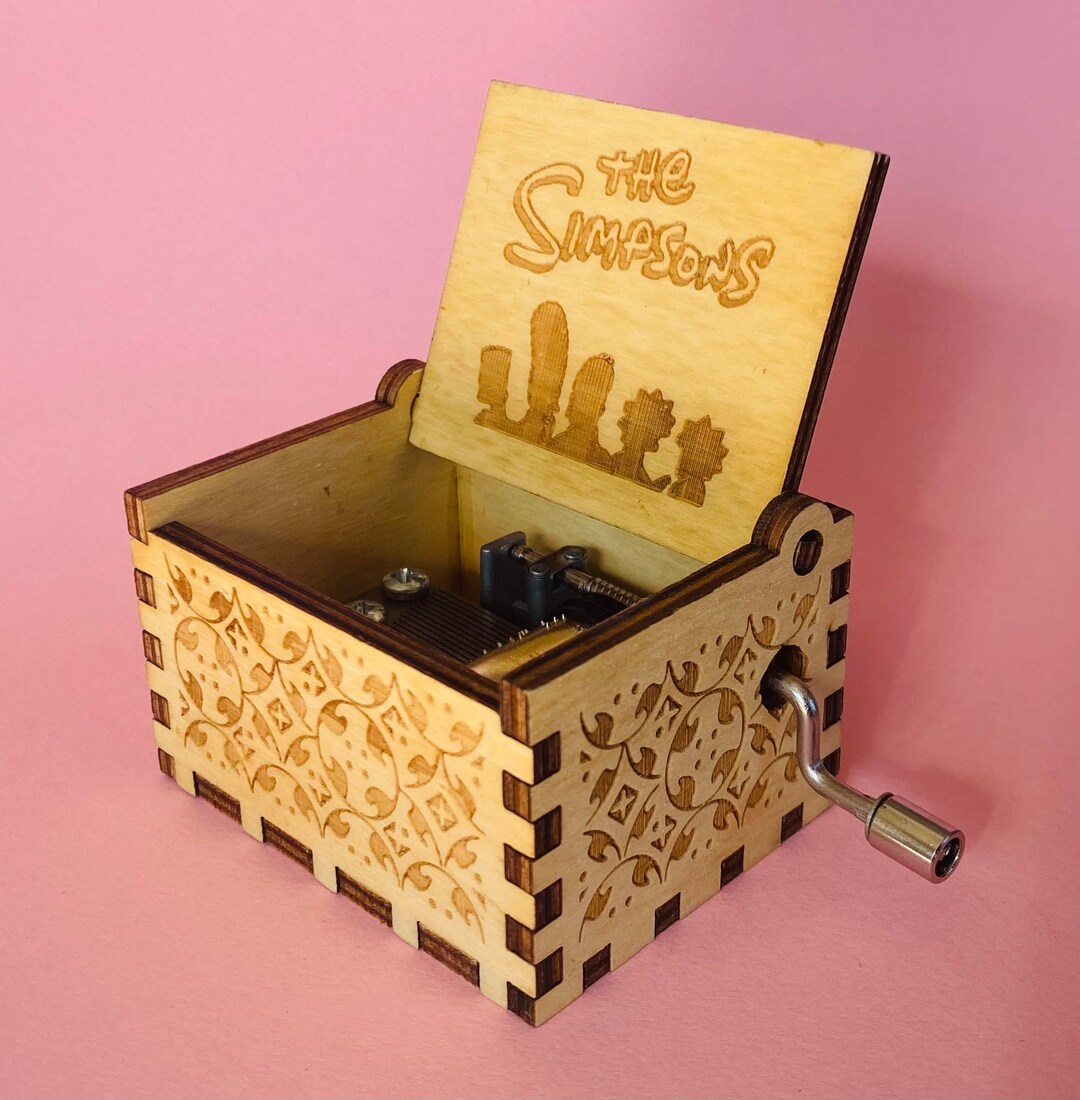 The Simpsons Music Box Photo in Epoxy Resin Personalized - Etsy