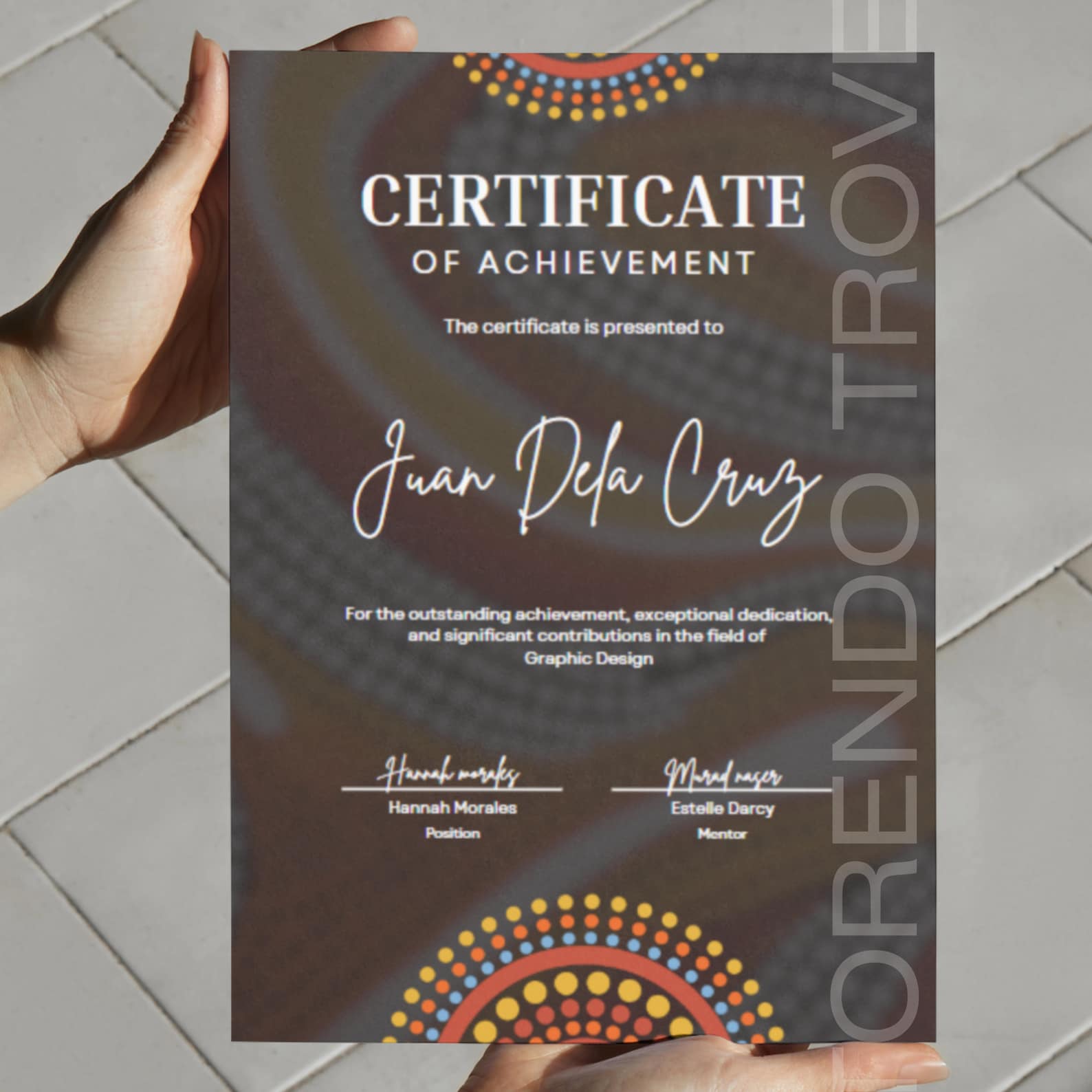 Aboriginal Certificate Template V2, Canva File Editable, 2-in-1 ...