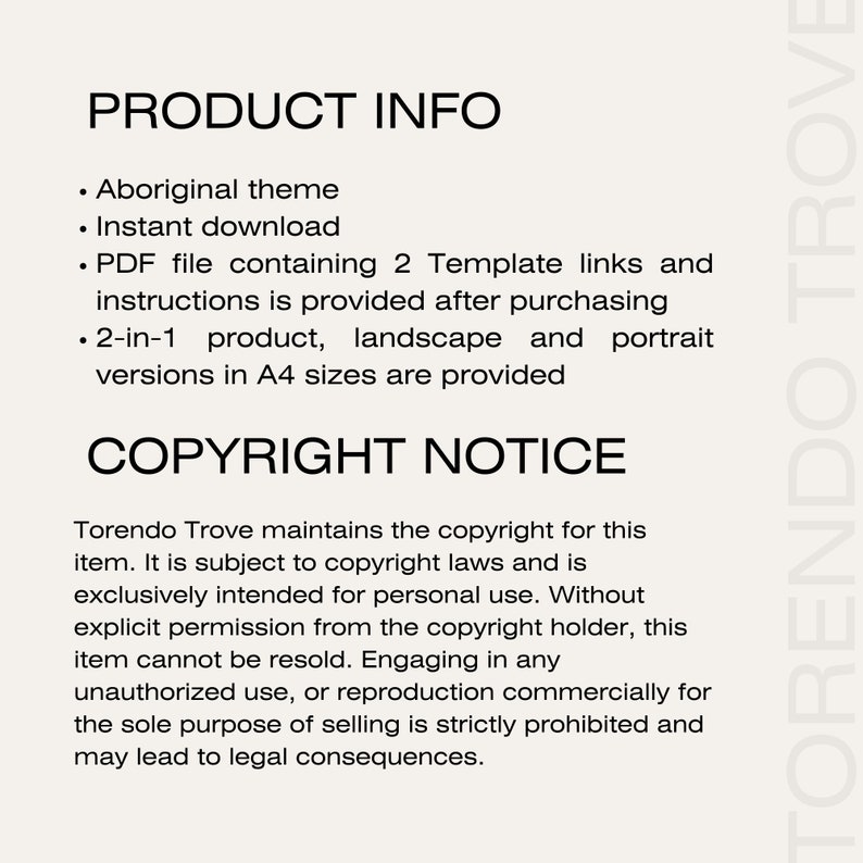 Aboriginal Certificate Template, Canva File Editable, 2-in-1, Landscape, Portrait, A4 ...