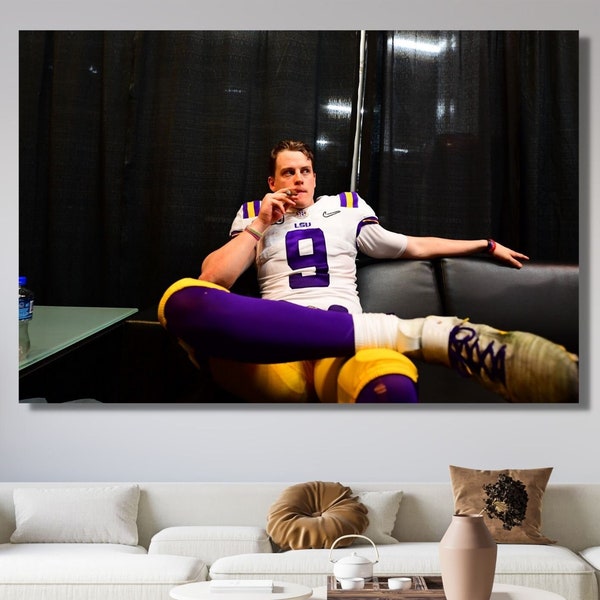 Joe Burrow Smoking a Cigar Poster - Etsy