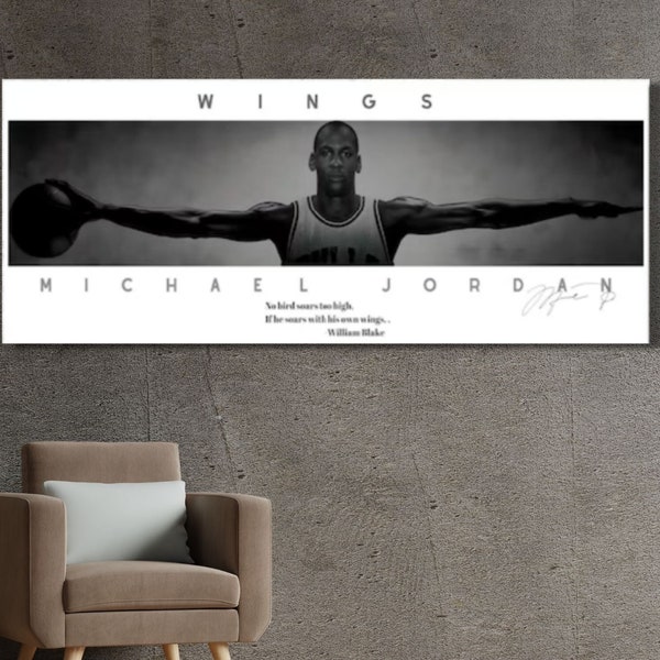Michael Jordan Wings Poster - Etsy