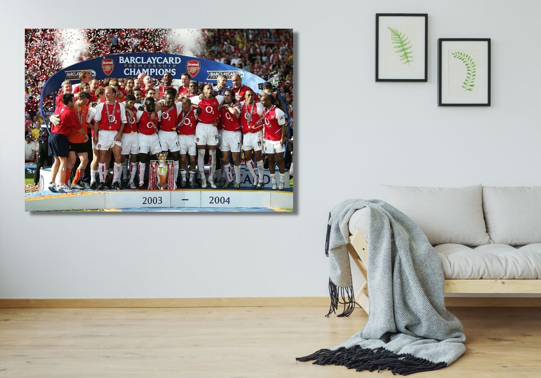 The Legendary Squad Arsenal Undefeated Team Canvas Wall Art, Arsenal's ...