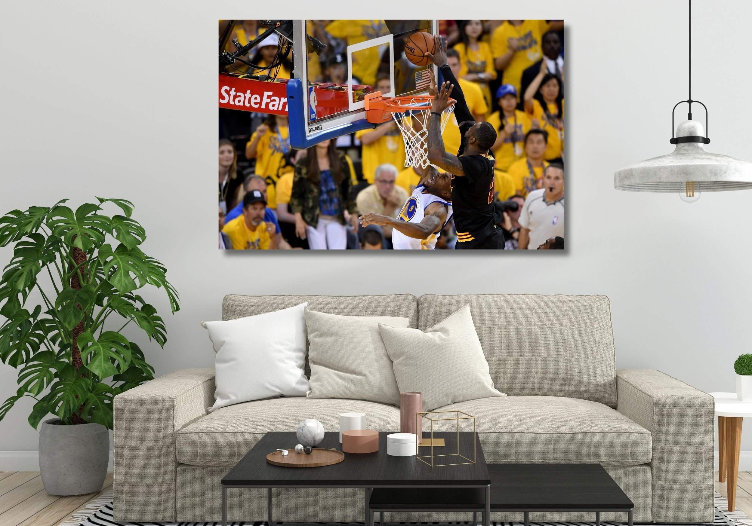 The Legend Block Lebron James Canvas Wall Art, Lebron James Poster, NBA ...