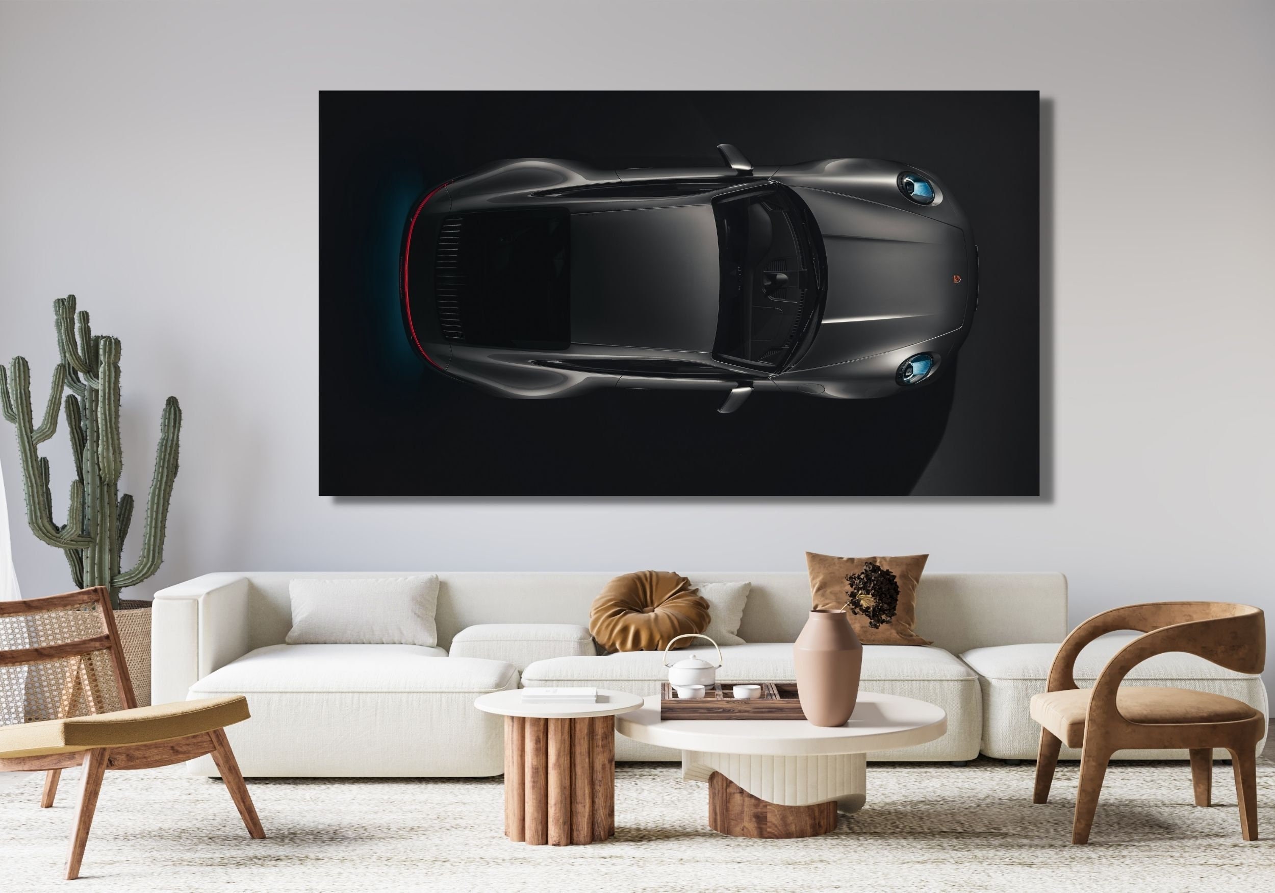Porsche 911 Black Wall Art Porsche Canvas Wall Art Sport Car Porsche ...