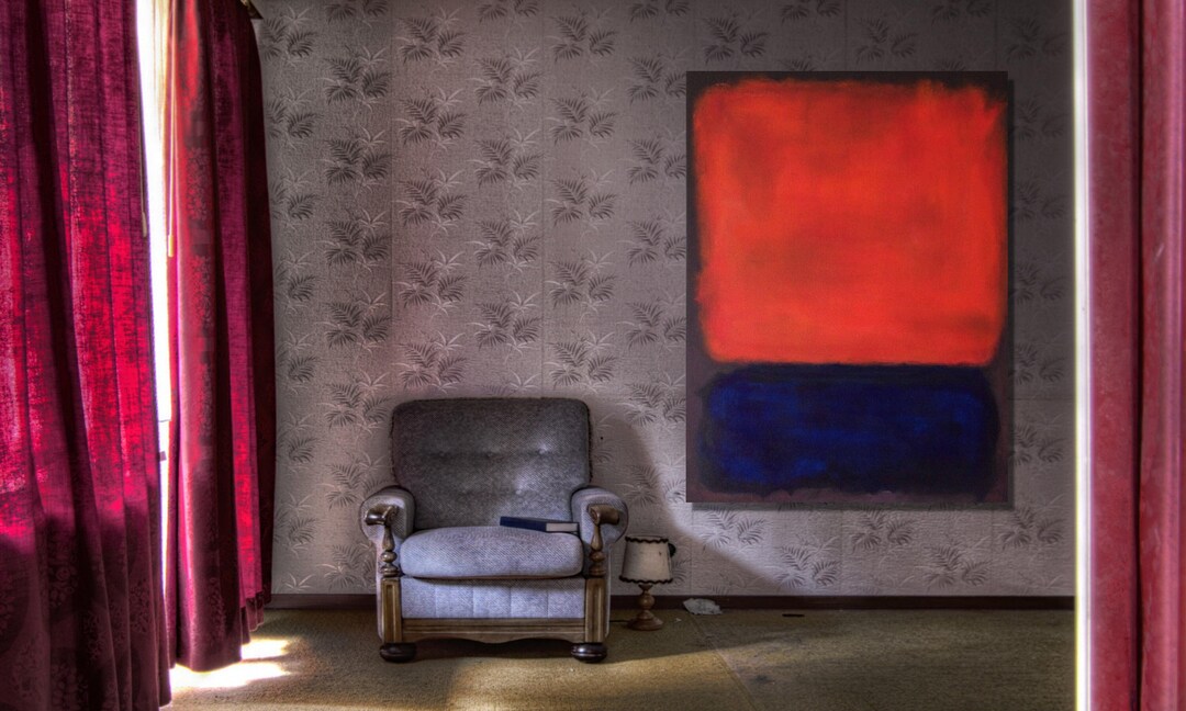 Mark Rothko No 14 1960 Red Reproduction Canvas Wall Art, Rothko Print ...