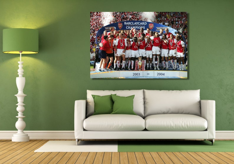The Legendary Squad Arsenal Undefeated Team Canvas Wall Art, Arsenal's ...