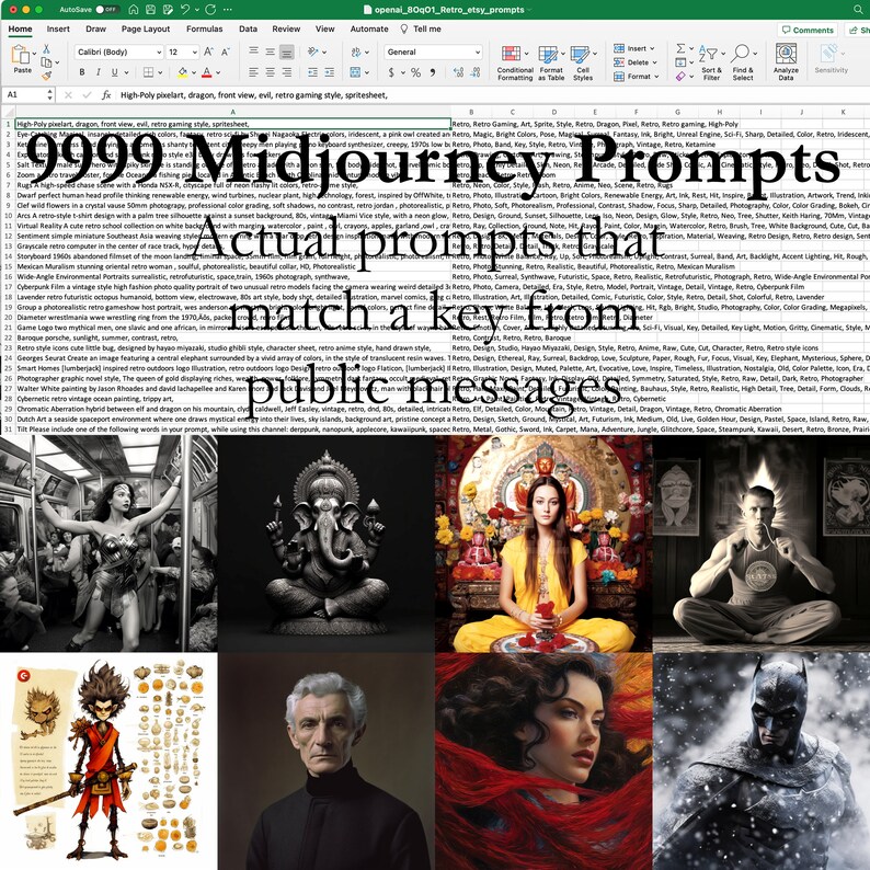 9999 Cartoon Midjourney Prompts set Utrq6 Prompt - Etsy