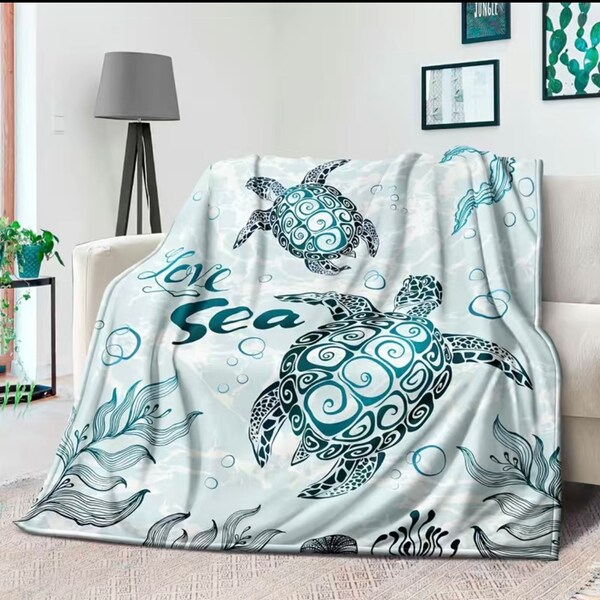 Turtle Blanket - Etsy