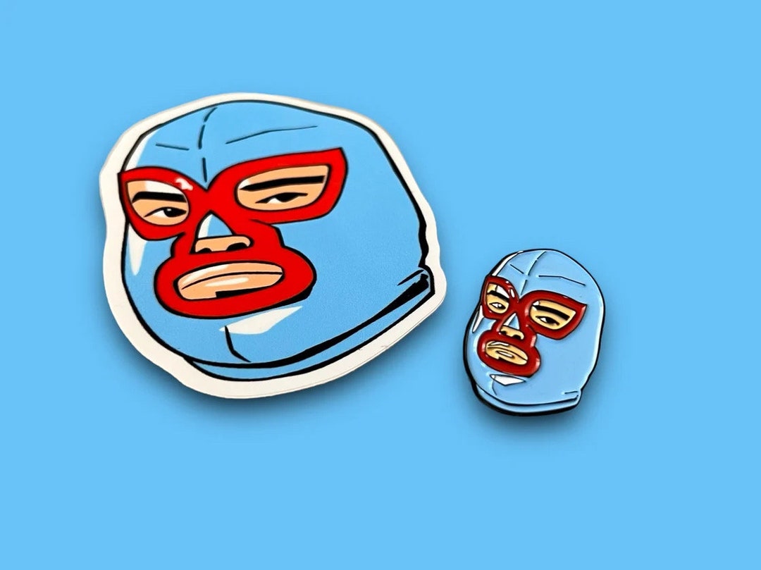 Nacho Libre | Luchador Inspired Metal Pin Set | Mexican Wrestling Pins ...