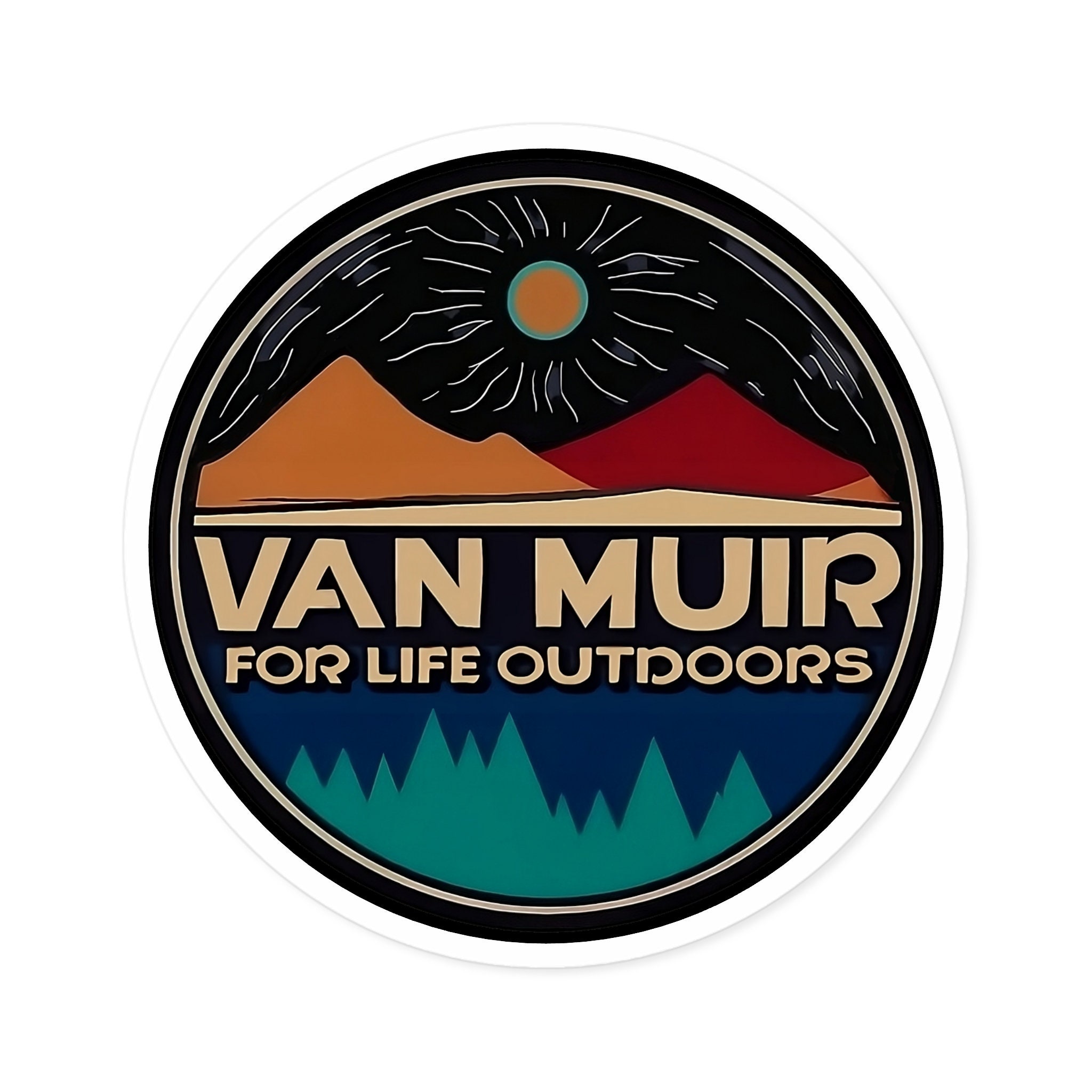 Van Muir Logo Premium Vinyl 4x4 Stickers, Indooroutdoor - Etsy