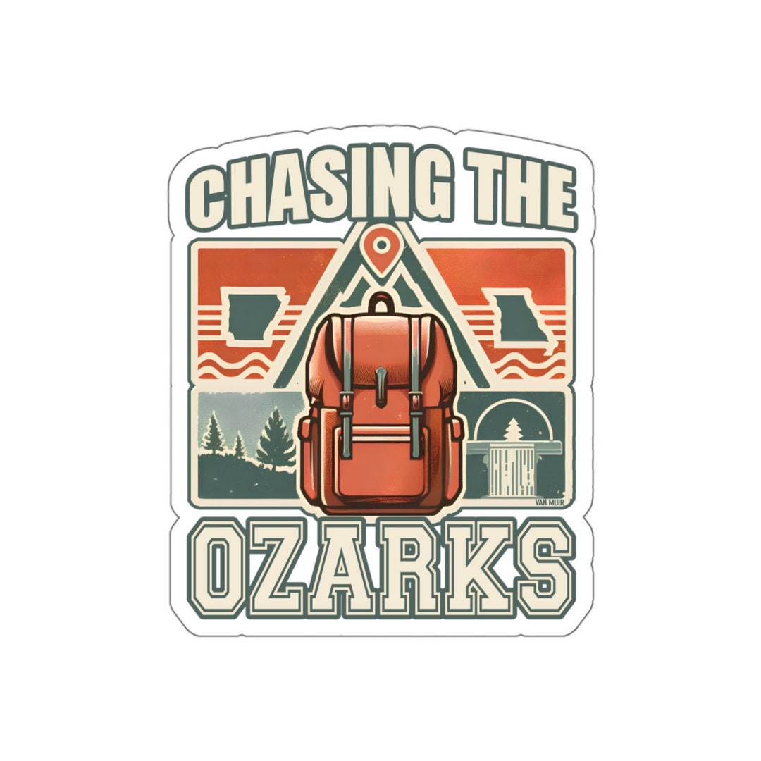 Chasing the Ozarks Secondary Logo Vinyl 4x4 Die-cut Stickers - Etsy