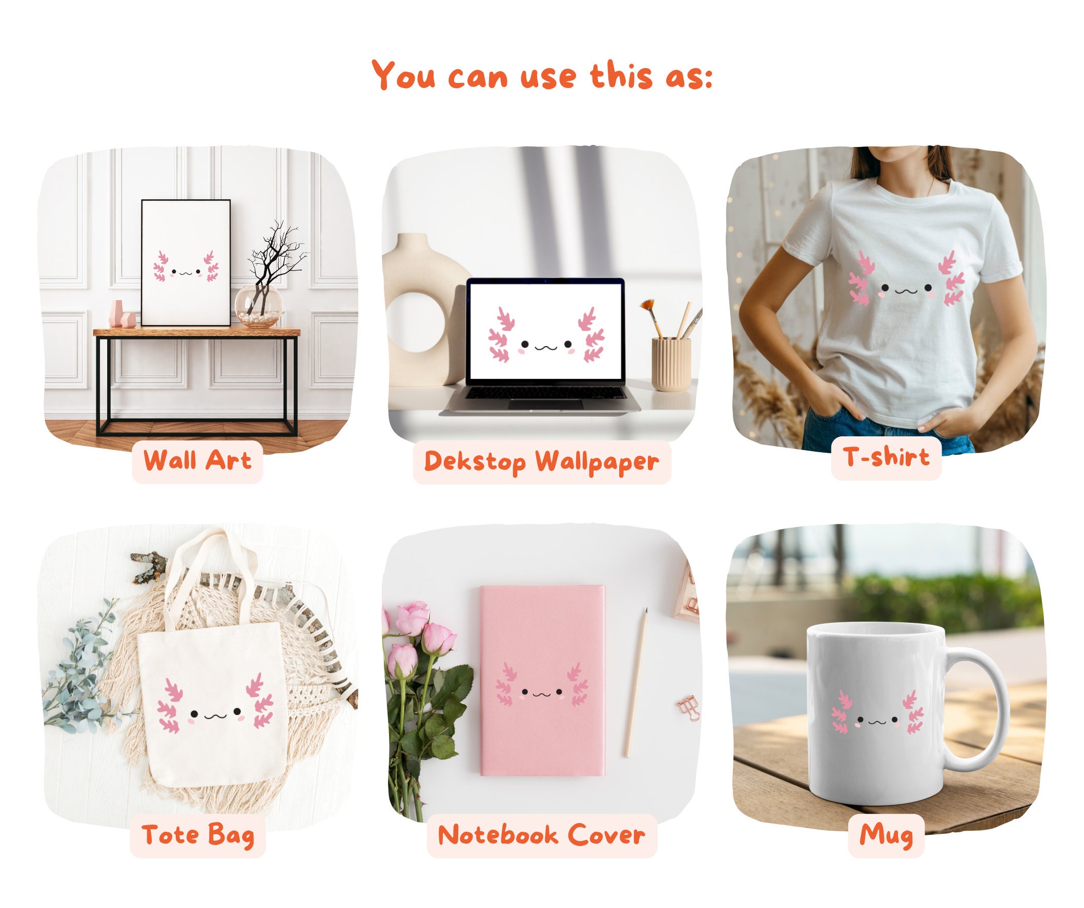 Cute Face Baby Axolotl PNG, Salamander Illustration, Face of Animal ...