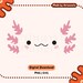 Cute Face Baby Axolotl PNG, Salamander Illustration, Face of Animal ...