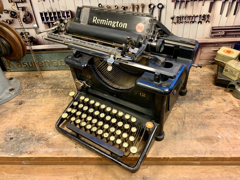 Vintage Antique Remington 12 Typewriter in 3-star Condition - Etsy