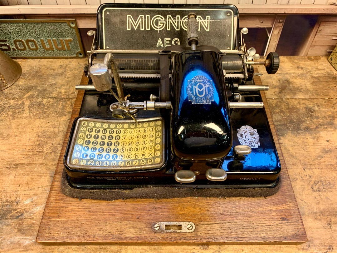 Vintage Antique Mignon 4 Typewriter in 2-star Condition - Etsy