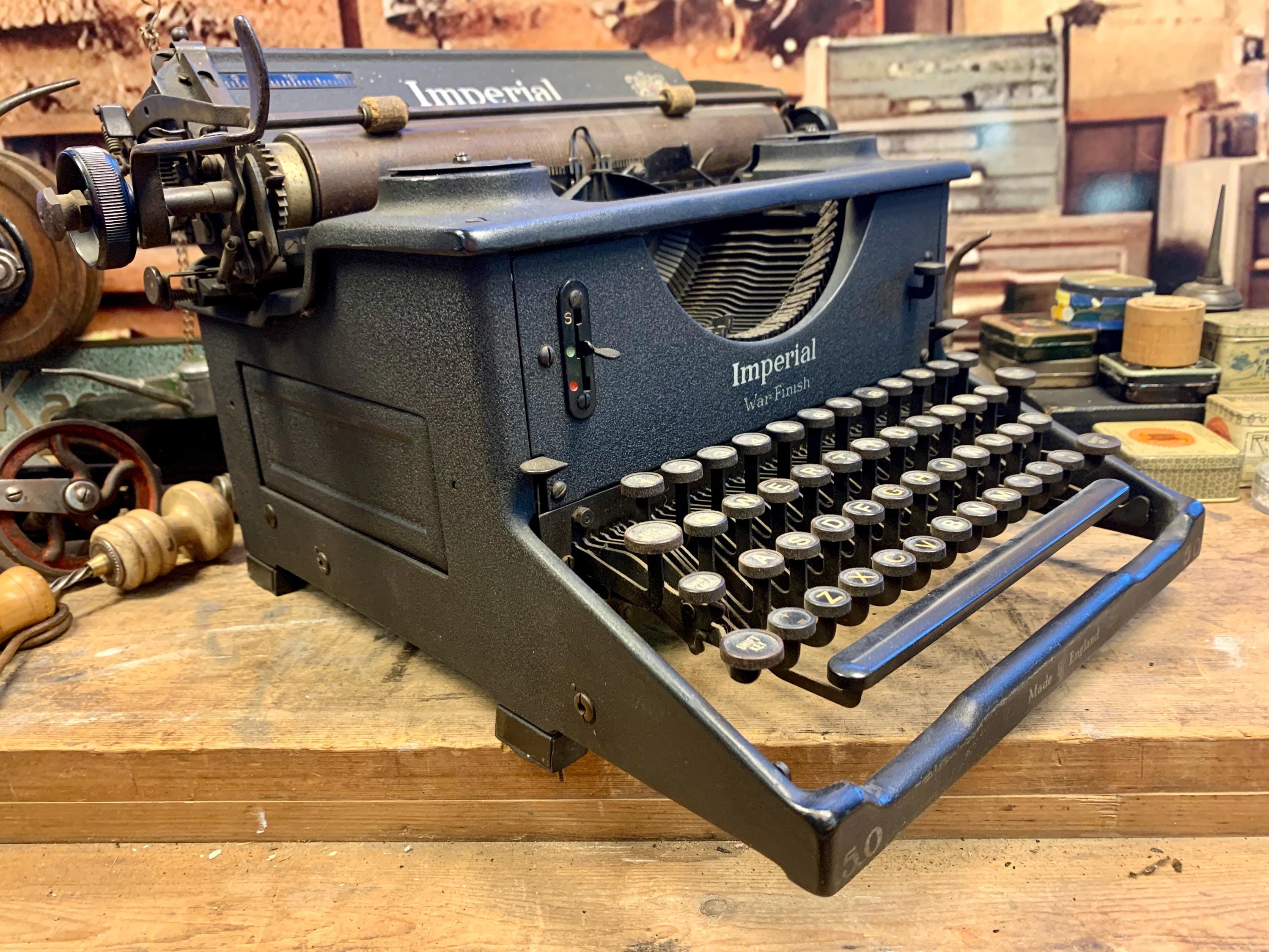 Vintage Antique Imperial Model 50" War-finish- Typewriter in 2-star ...