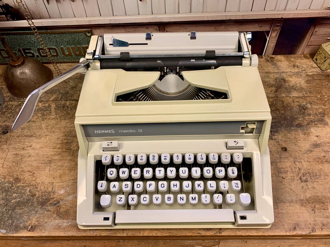 Hermes Media 3 Typewriter in 3-star Condition Vintage Antique - Etsy
