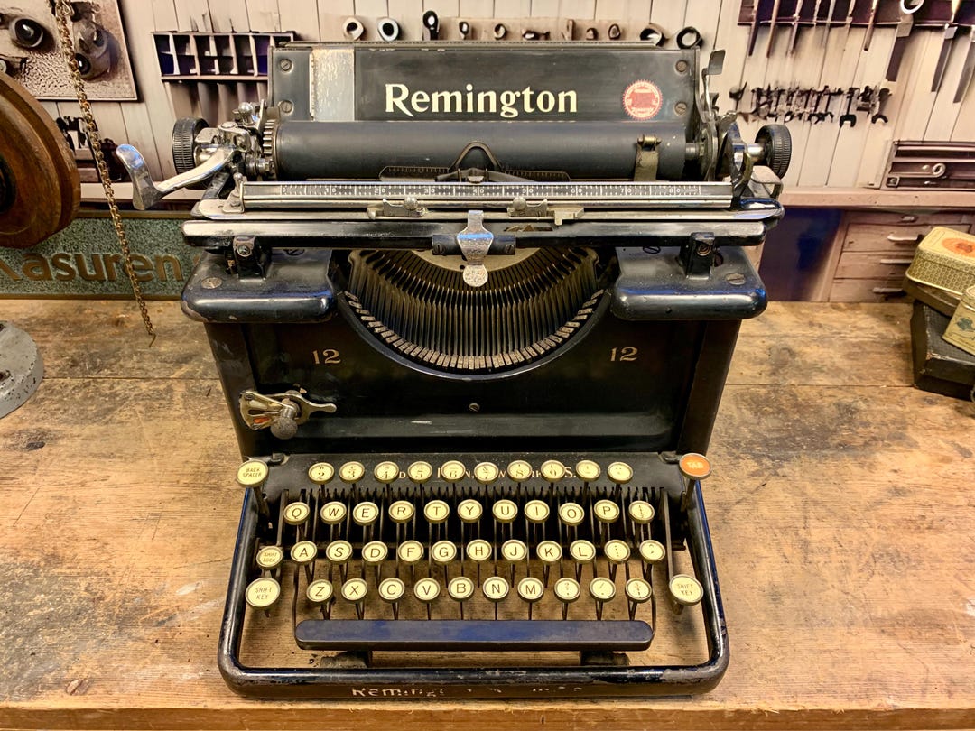 Vintage Antique Remington 12 Typewriter in 3-star Condition - Etsy