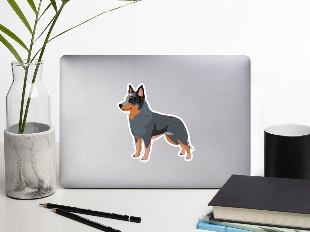 Blue Heeler Sticker, Australian Cattle Dog Vinyl Decal - Etsy
