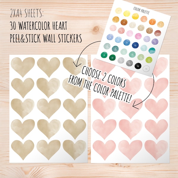 Heart Wall Decal - Etsy