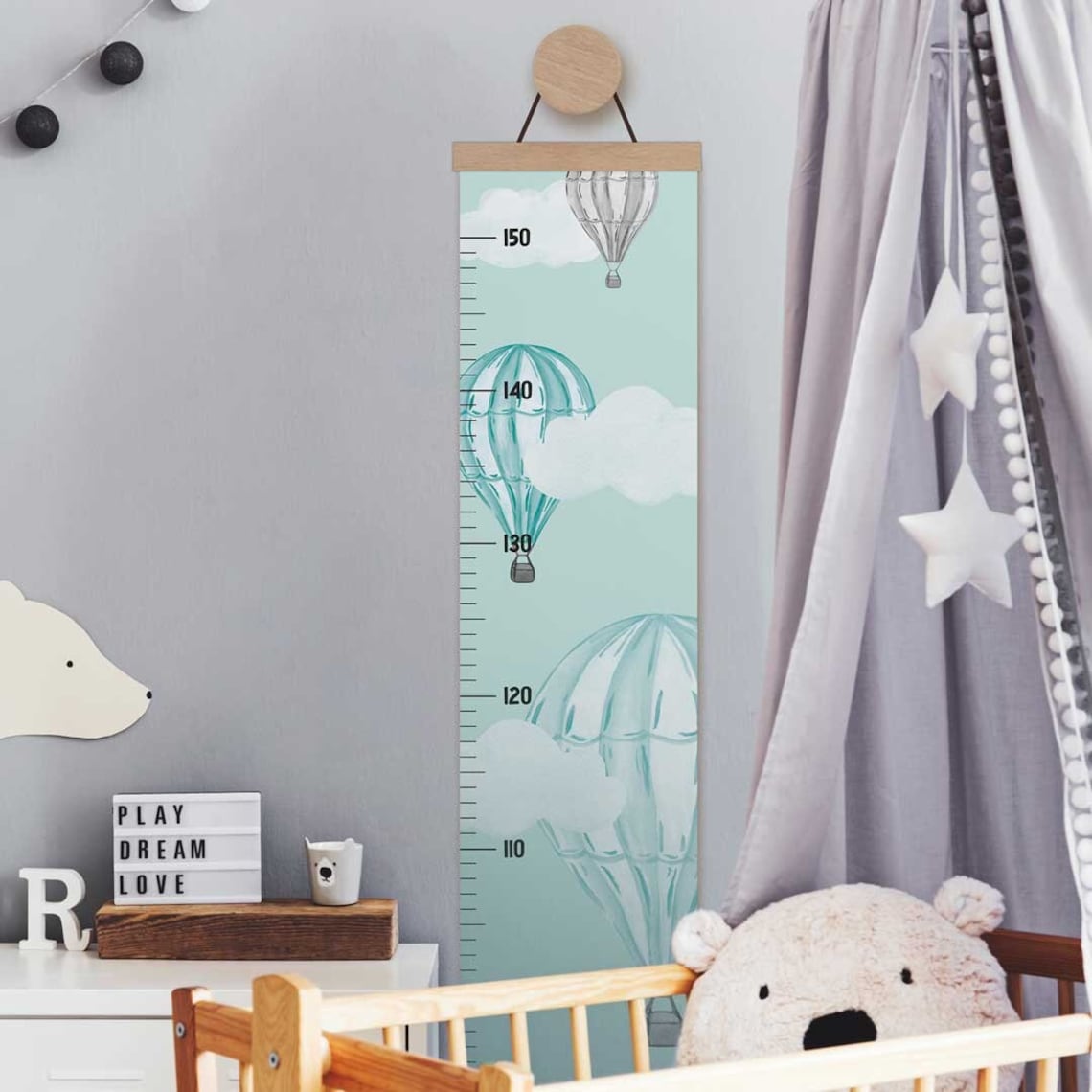 Children's Height Chart, Measuring Bar for Boys, Christening Gift, Boy ...