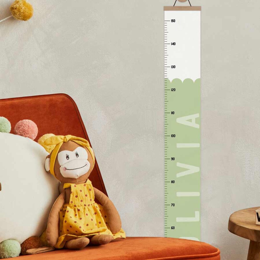 Personalized Scallop Kids Height Chart: Nursery Decor Growth Chart - Etsy