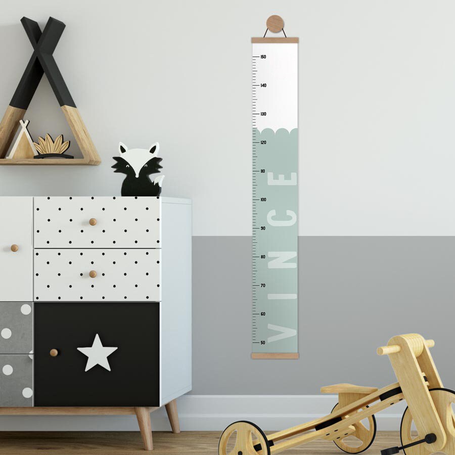 Personalized Scallop Kids Height Chart: Nursery Decor Growth Chart - Etsy