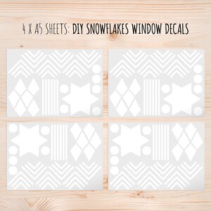 Snowflake DIY Christmas Window Decal, Christmas Decoration, Christmas ...