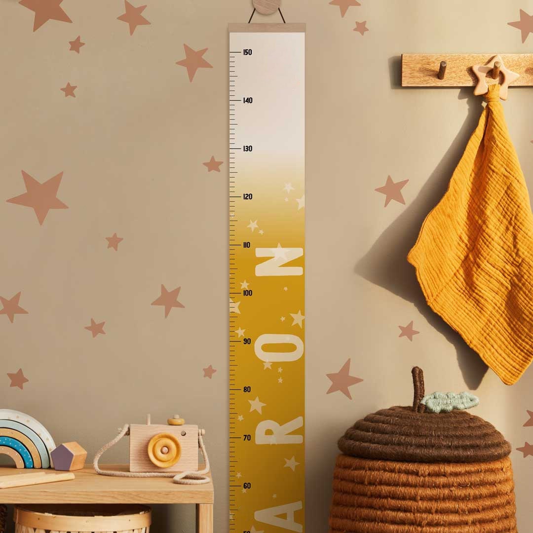 Personalised Height Chart for Kids With Stars, Growth Chart, Kids Decor ...