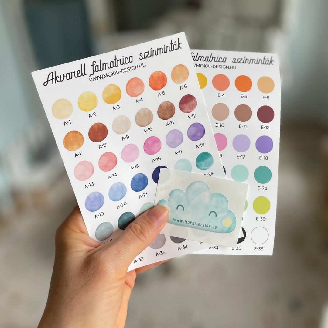 Wall Stickers for Kids SAMPLE , Wall Decal Color Sample, Test Decal ...