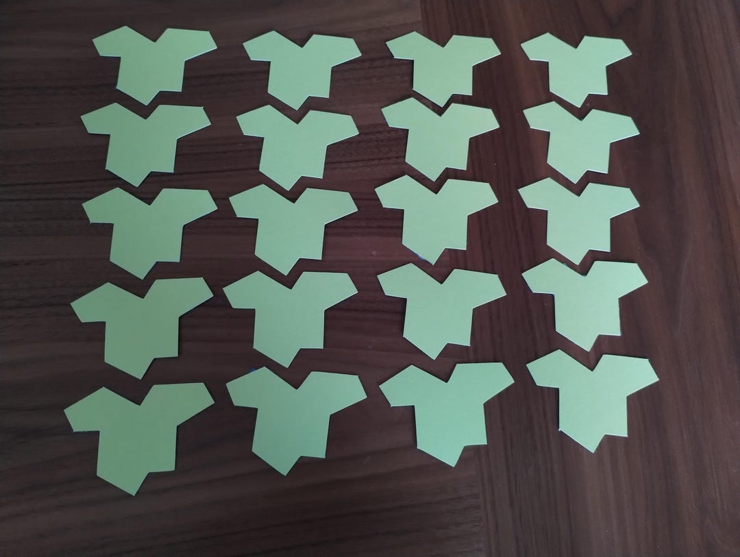 20 Einstein Tiles - Aperiodic Mono Tile Made From Board - Double Sided ...