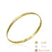 Simple Hand Bangle Hammered Brass Jewelry 18K Gold Plated Waterproof ...